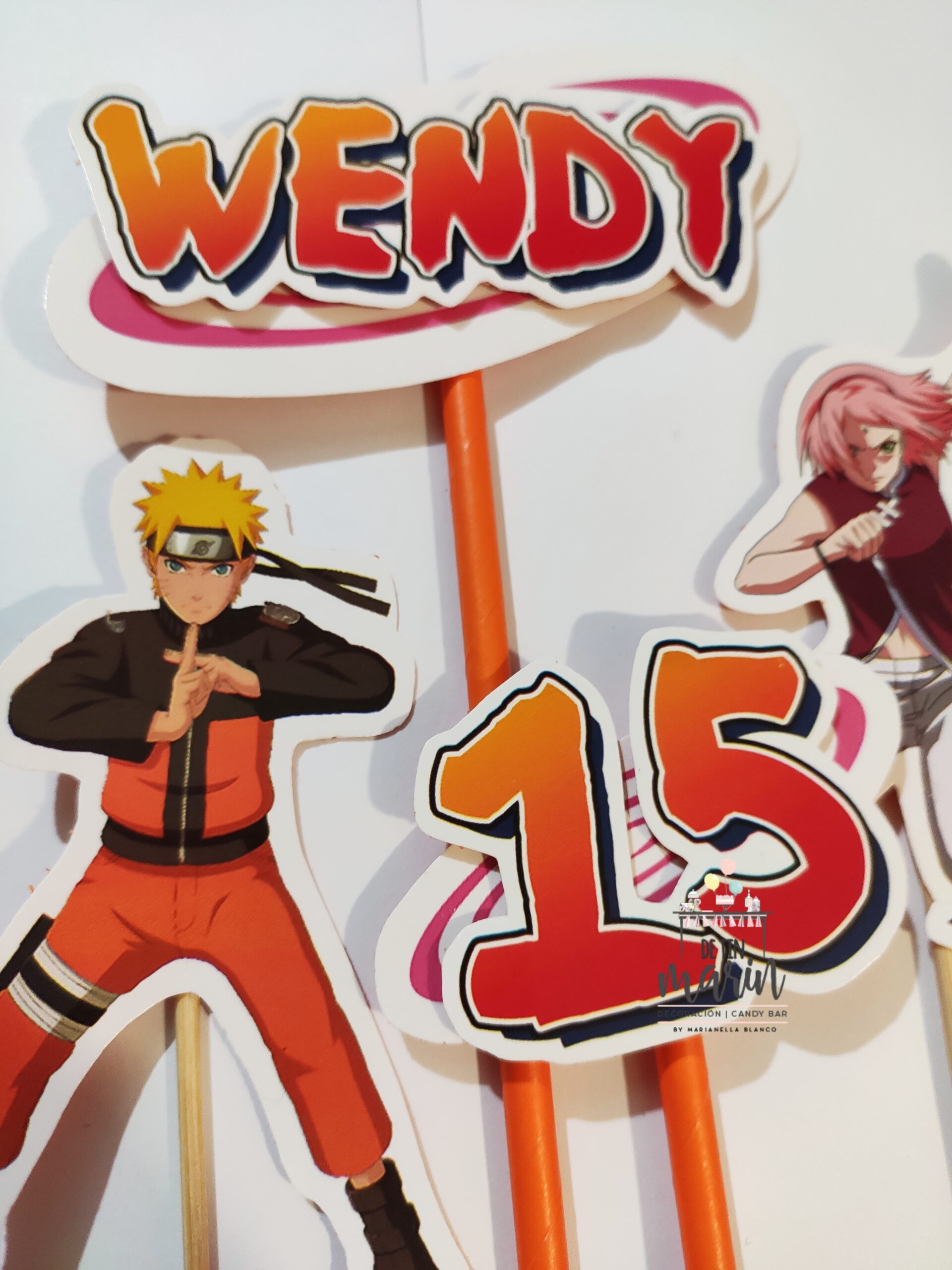 Topper de torta personalizado de Naruto – De Tin Marin