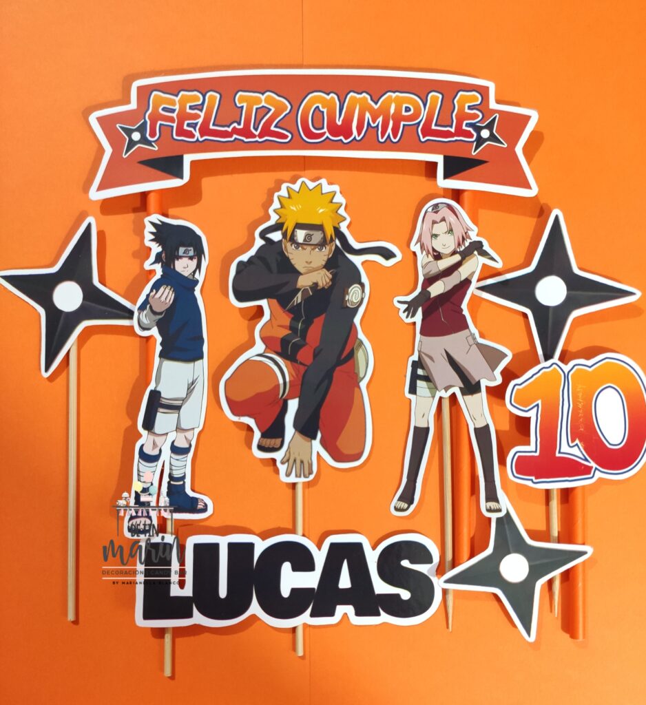 Topper de torta de Naruto Personalizado – De Tin Marin